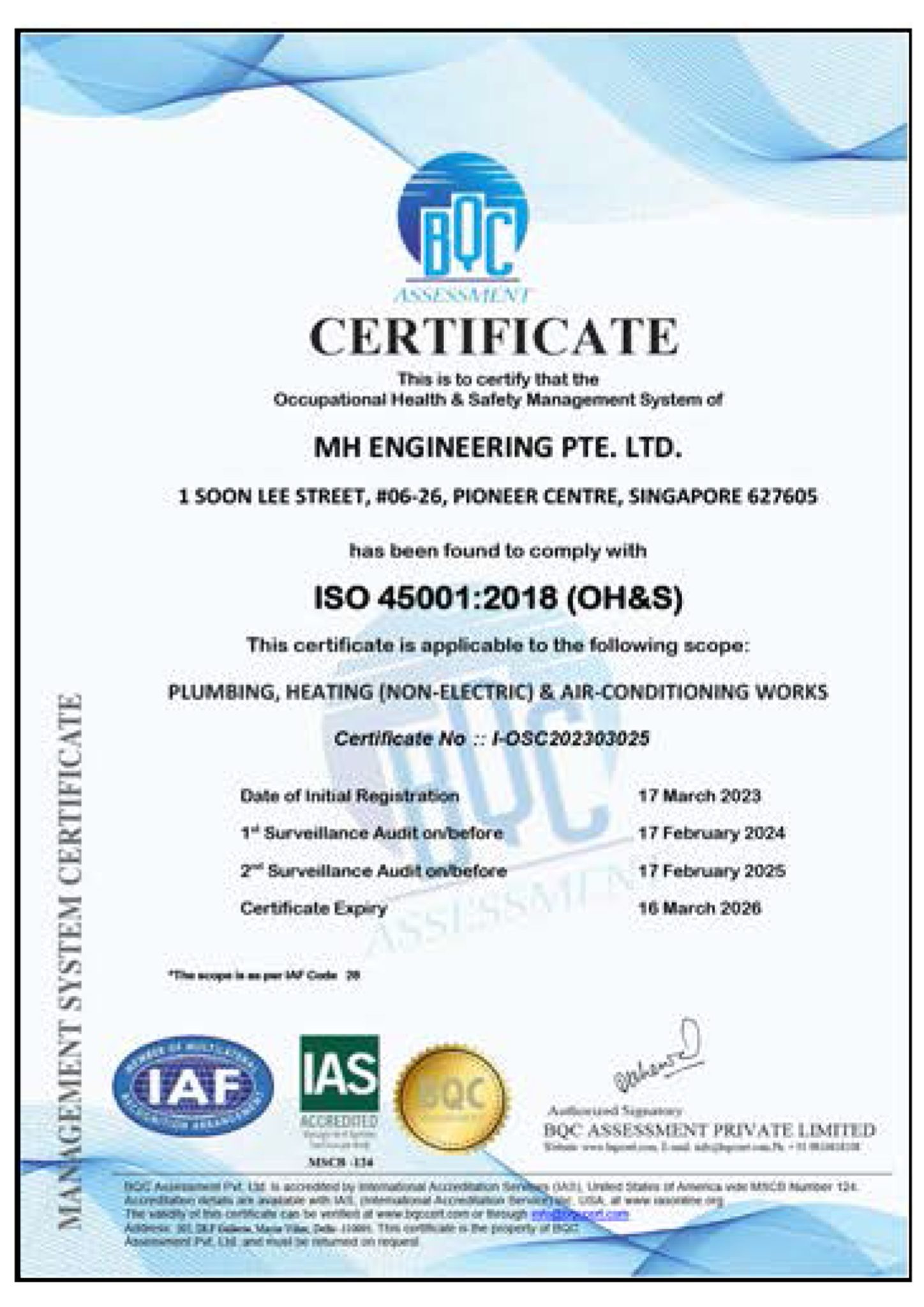 OUR AWARDS – MH ENGINEERING PTE LTD